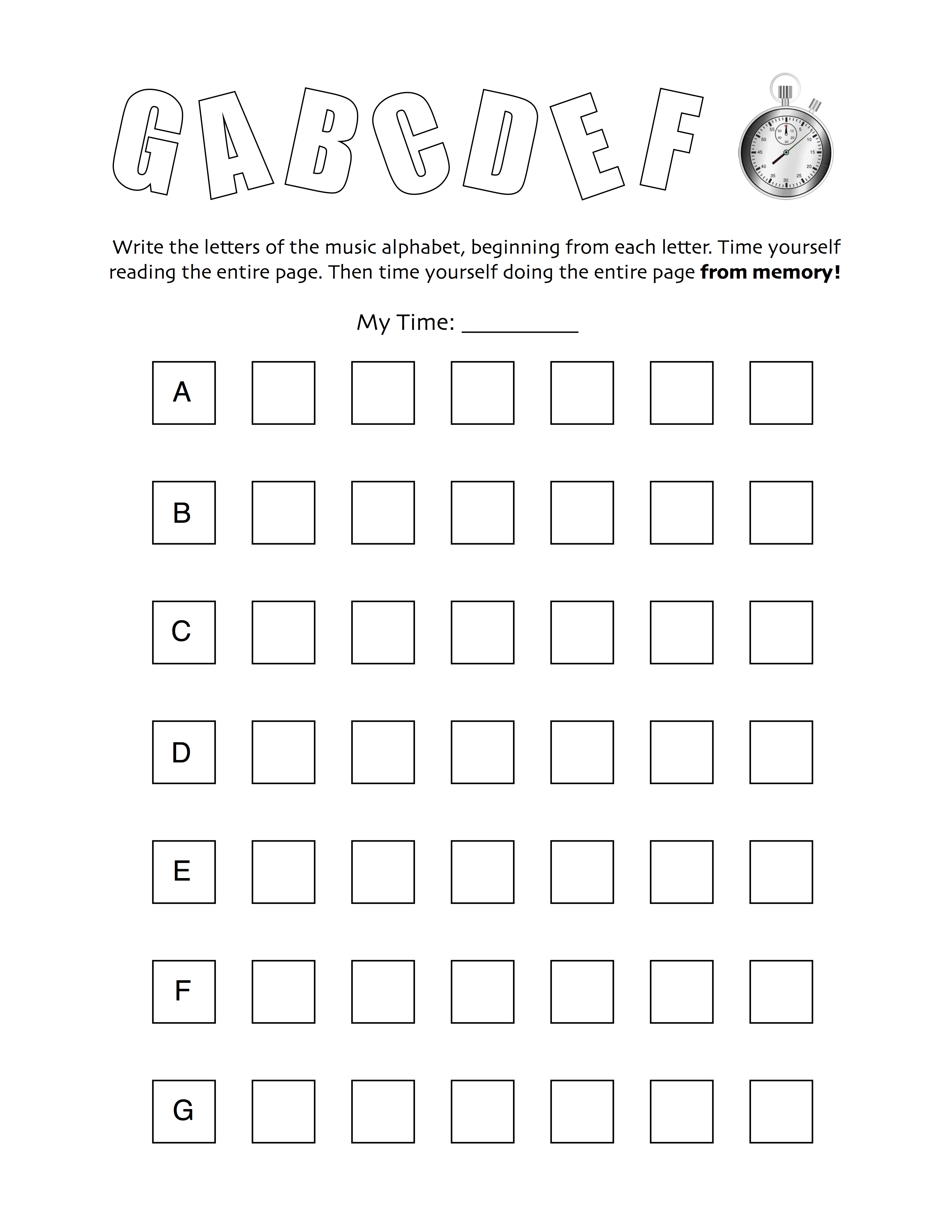 Music Alphabet Worksheets Music Alphabet Heady Handwriting Practice