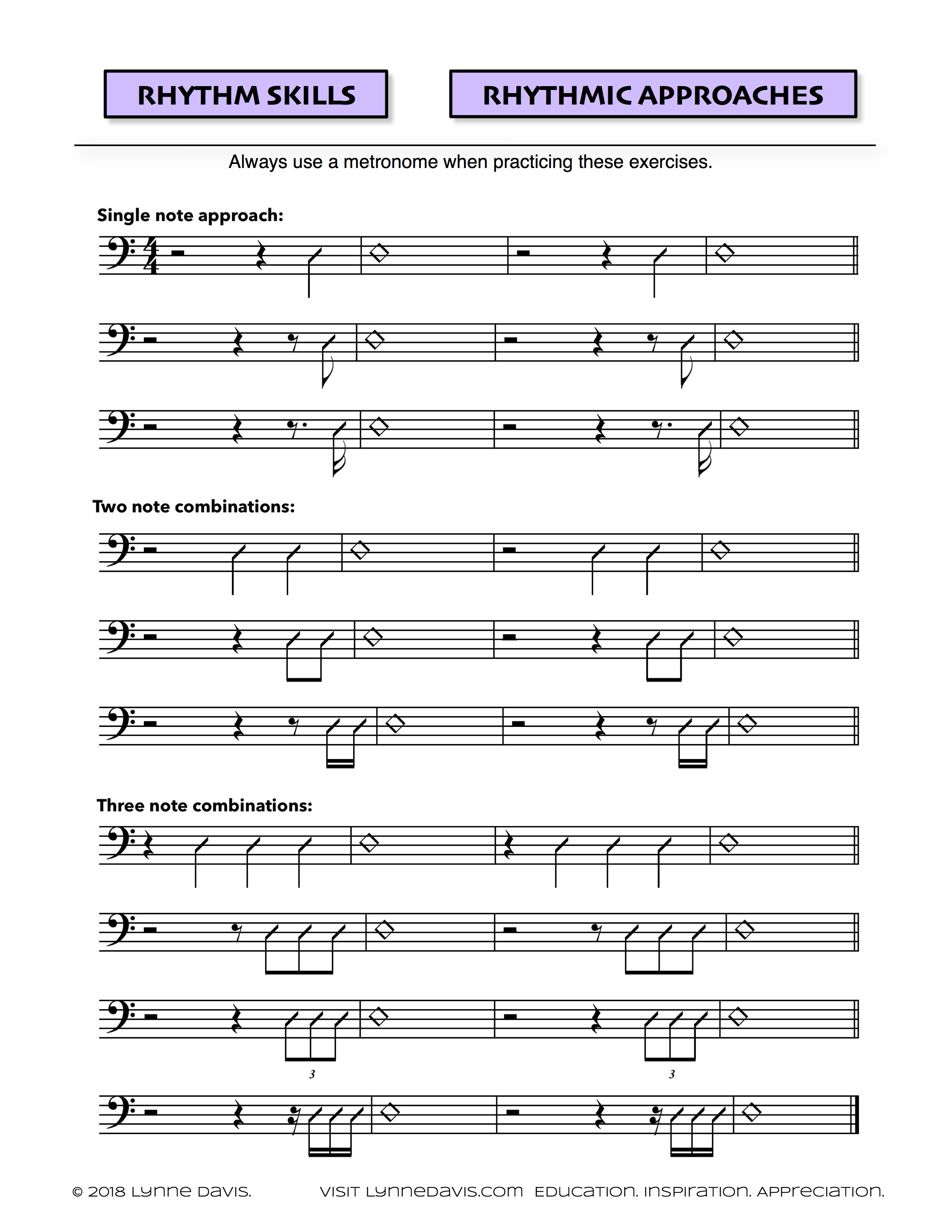 Rhythmic Approaches Lynne Davis Music